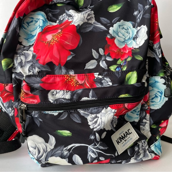 Kinmac | Bags | Kinmac Ml Black Floral Backpack Limited Edition | Poshmark